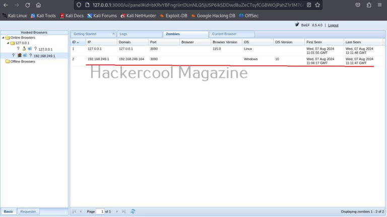 BeEF Browser exploitation tool: Beginners guide - Hackercool Magazine BeEF Browser exploitation tool: Beginners guide - Hackercool Magazine