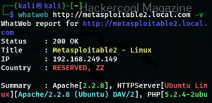 WhatWeb tool: Beginners guide - Hackercool Magazine